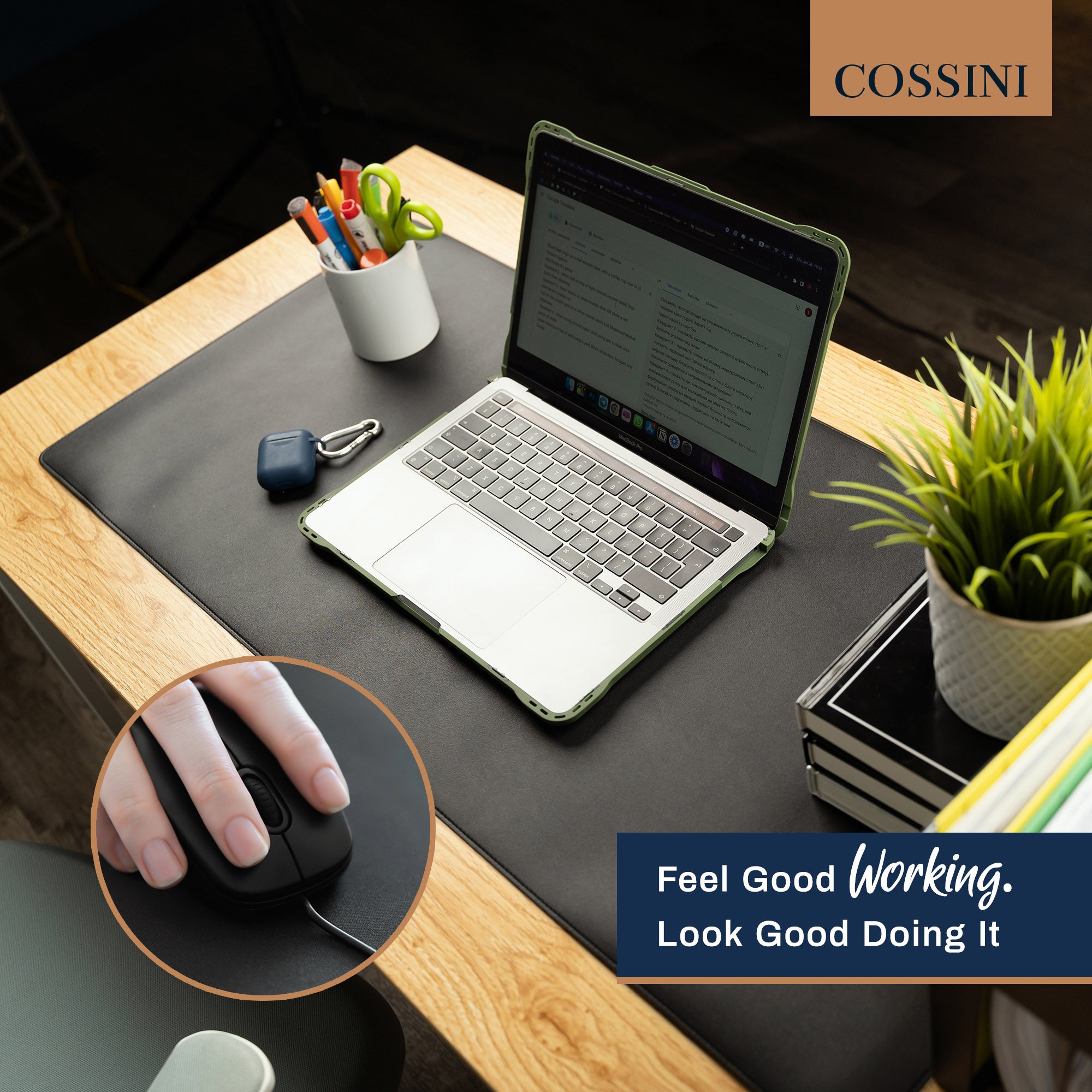 XL PU Leather Desk Mat - Cossini